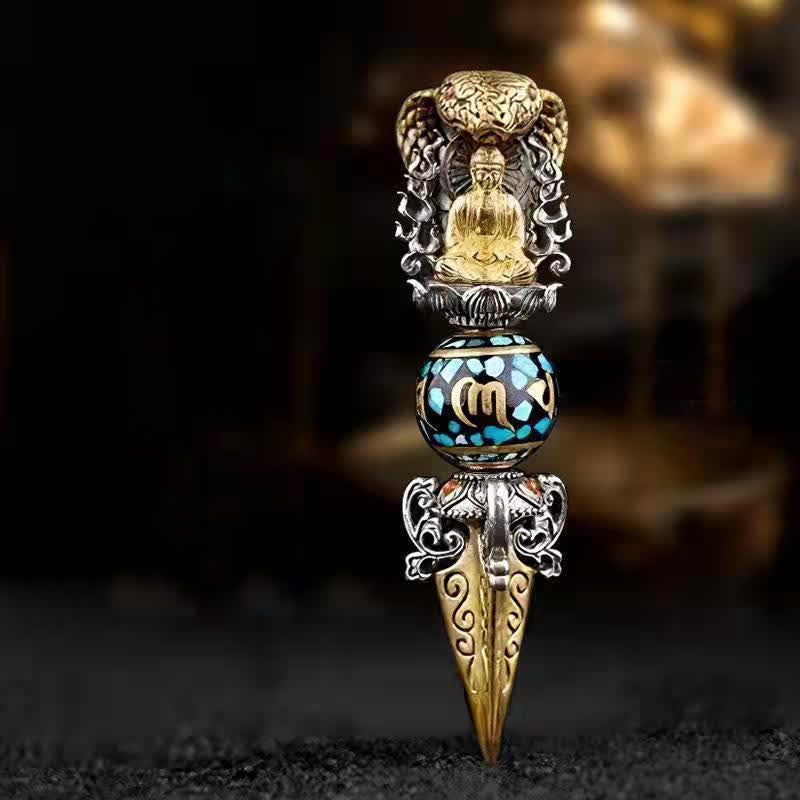 Buddha Stones tibetano Om Mani Padme Hum Buda riqueza rotación collar ...